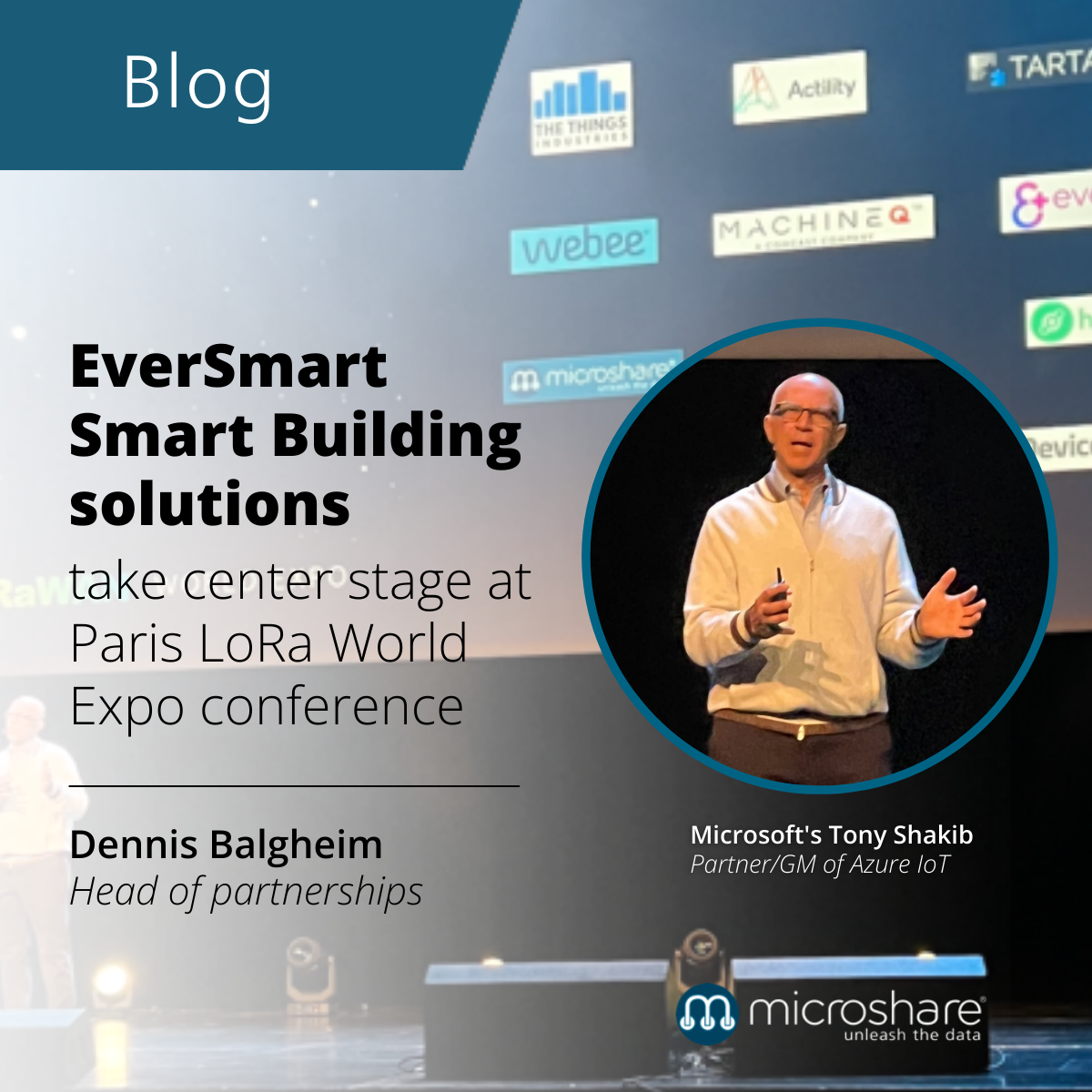Microshare center stage at LoRa World Expo as Microsoft partner